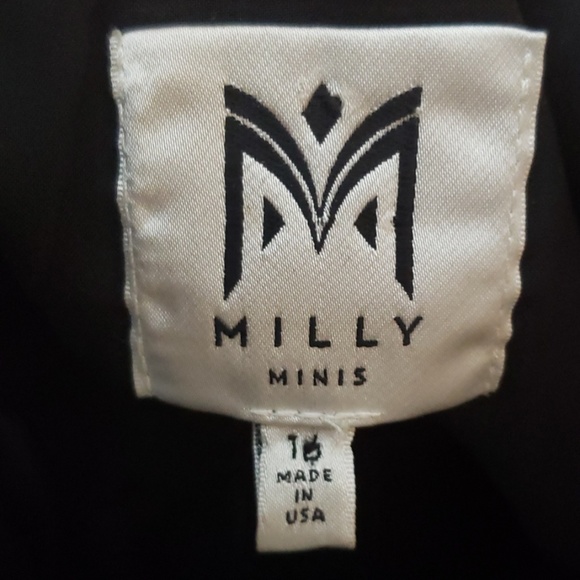 Milly Minis Dresses Milly Minis Italian Cady Tara Dress Black 6 Euc